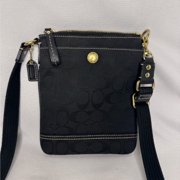 Coach | Bags | Coach Blake Signature Print Fabric Swingpack Crossbody ...